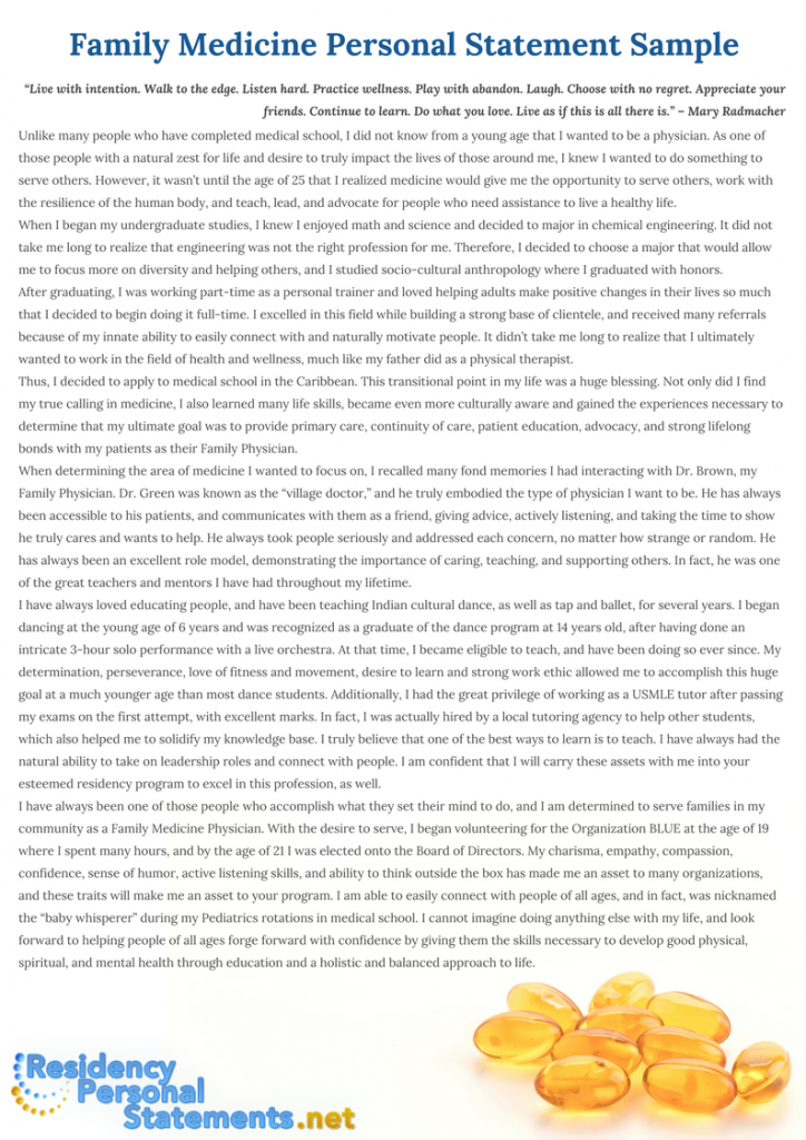 Best Residency Personal Statement Examples for Inspiration