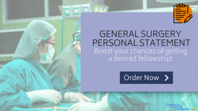 Outstanding General Surgery Residency Personal Statement Writing