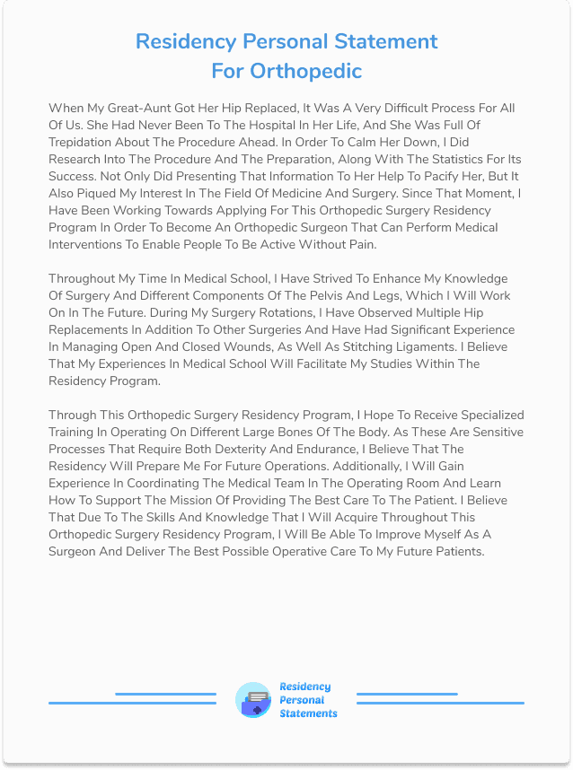 Best Residency Personal Statement Examples To Inspire You Best Residency Personal Statement Examples To Inspire You