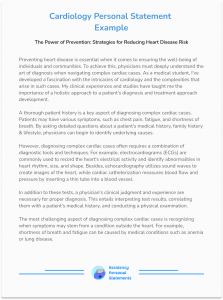 How to Write Cardiology Personal Statement Effectively