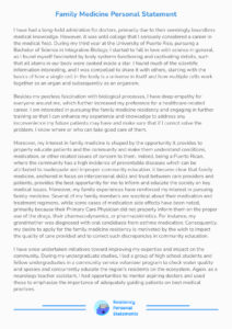 Family Medicine Residency Personal Statement: Samples & Help