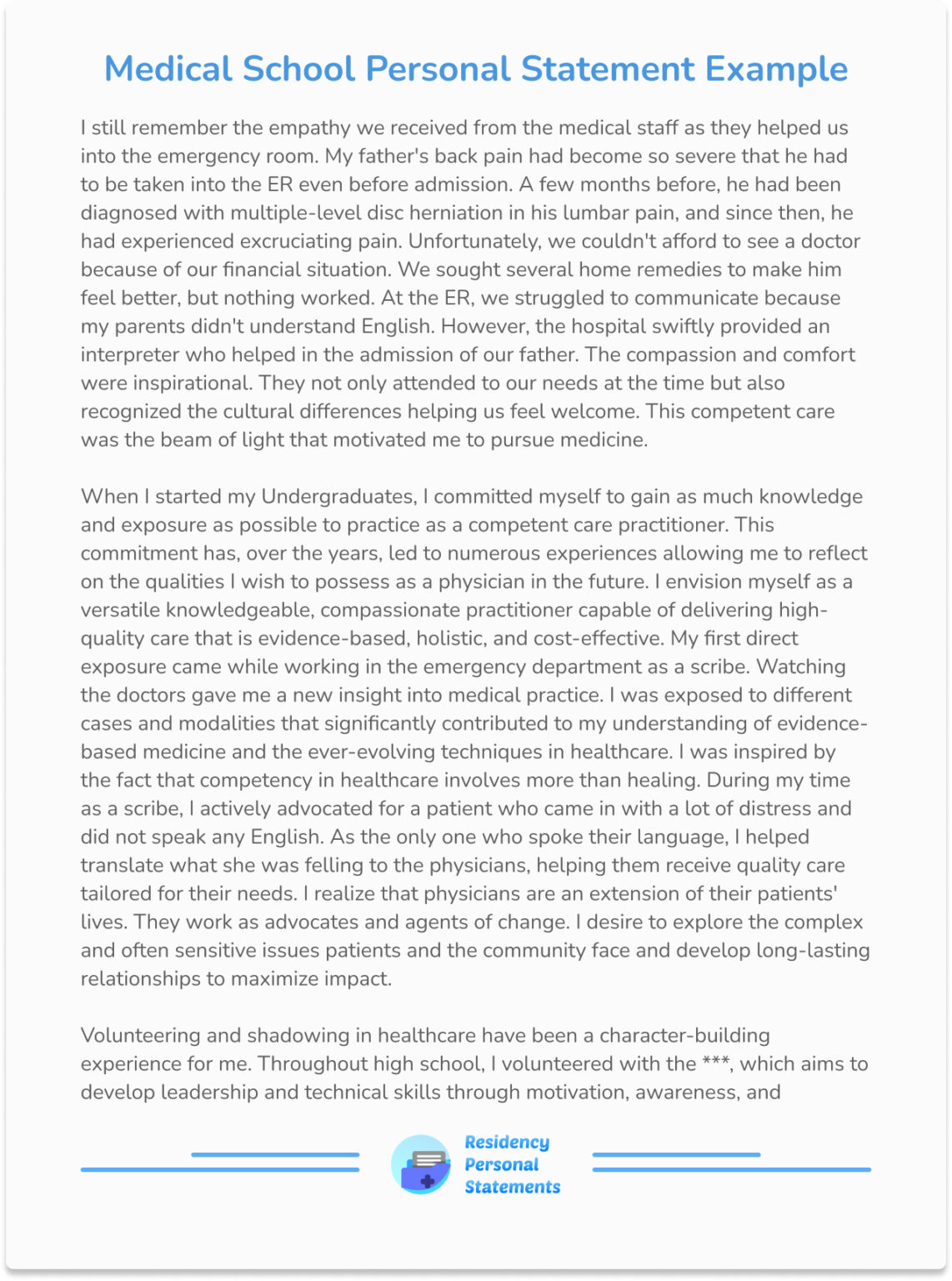 Medical School Personal Statement Writing Service | 20% OFF