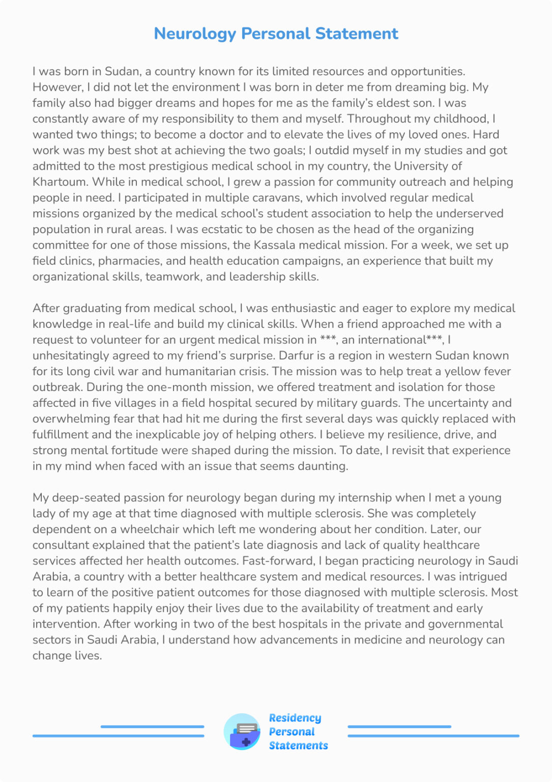 Expert Neurology Personal Statement Writing Assistance