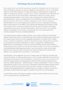 Professional Pathology Personal Statement Writing Assistance