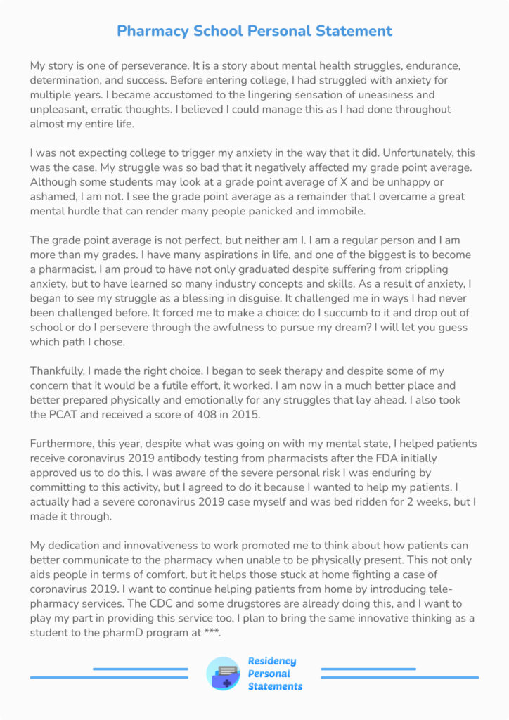 Reliable Pharmacy School Personal Statement Writing Service