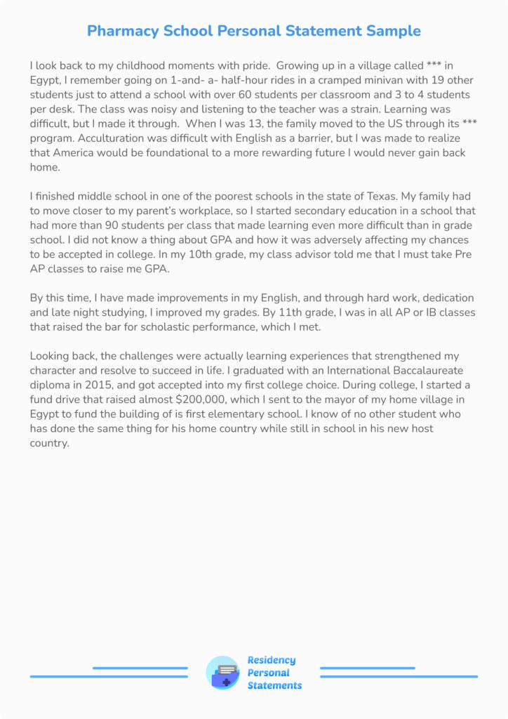 Reliable Pharmacy School Personal Statement Writing Service